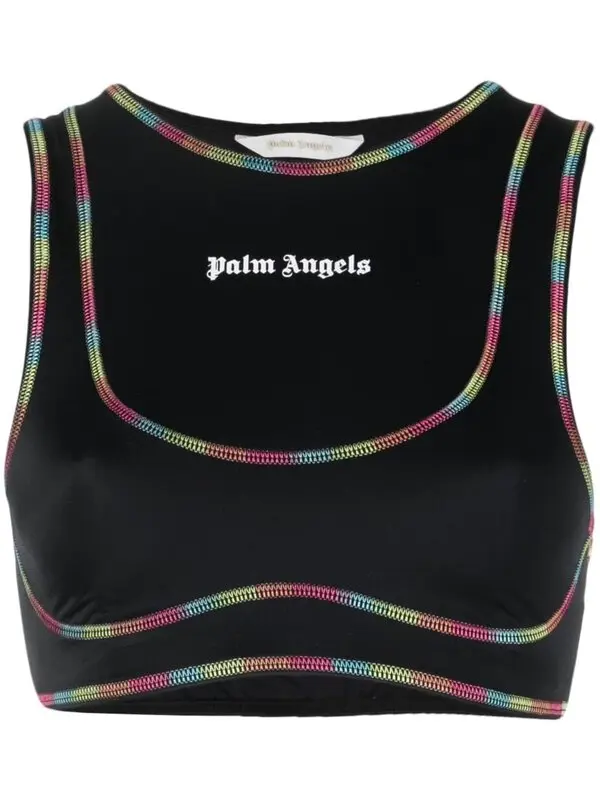 Palm Angels Rainbow Miami Sports Bra