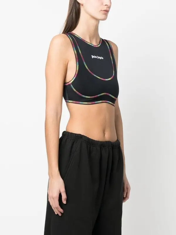 Palm Angels Rainbow Miami Sports Bra