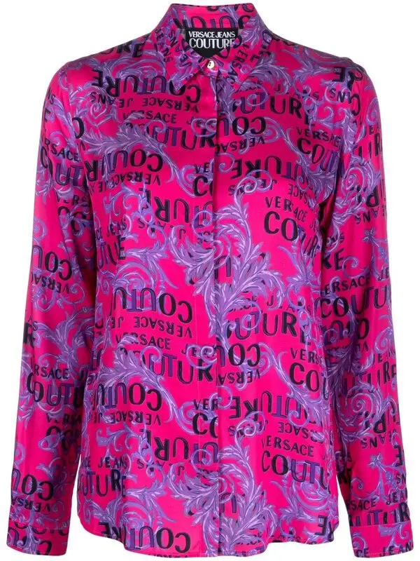 Versace Logo Couture-print Shirt