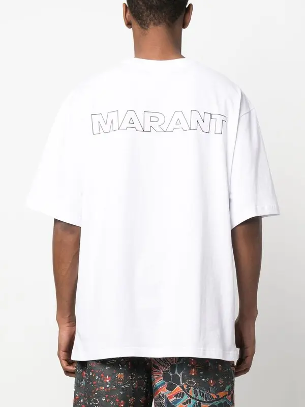 MARANT Guizy Logo-print T-shirt - White