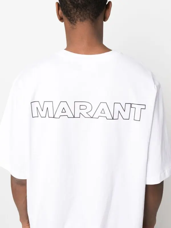 MARANT Guizy Logo-print T-shirt - White
