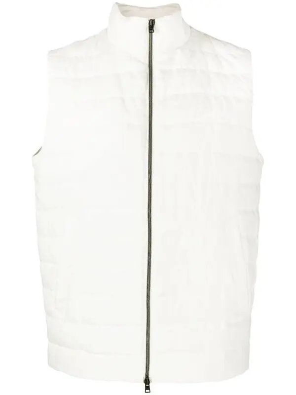 Herno Padded Feather Down Gilet - White