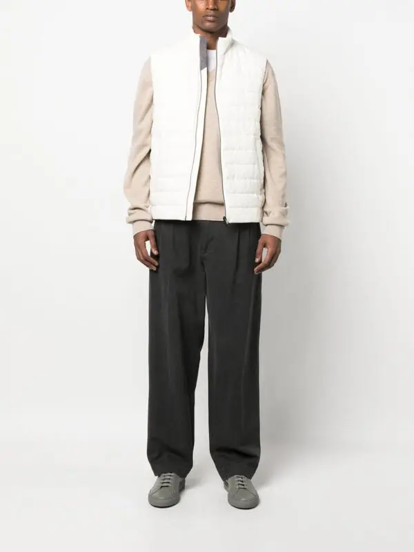 Herno Padded Feather Down Gilet - White