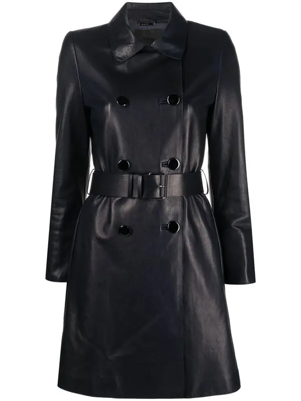 Giorgio Armani X 10 Corso Como Leather Trench Coat