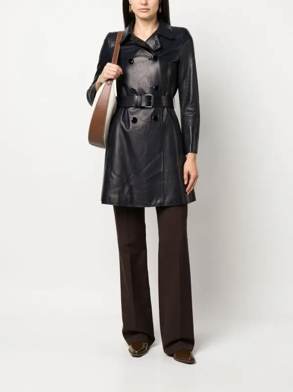 Giorgio Armani X 10 Corso Como Leather Trench Coat