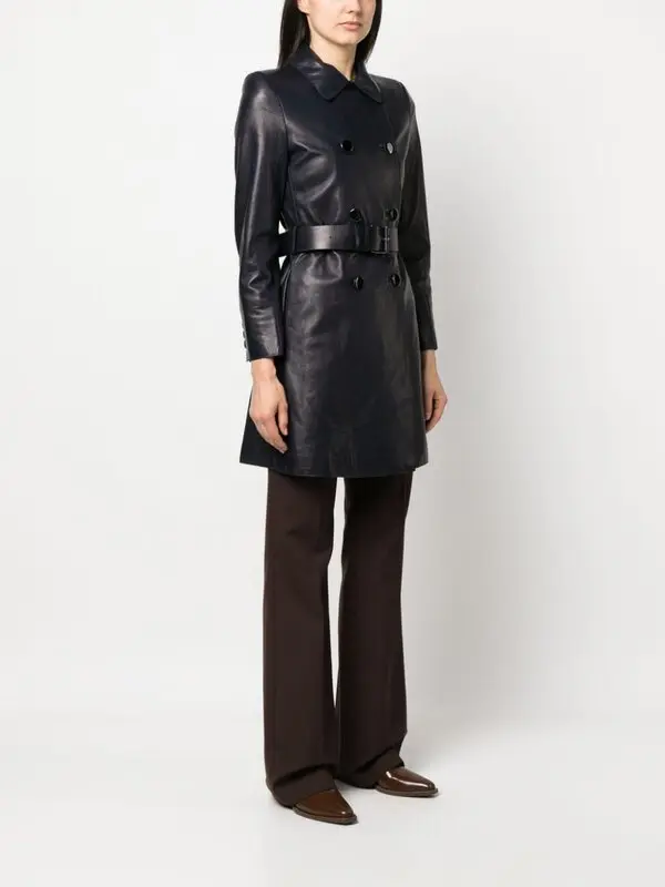 Giorgio Armani X 10 Corso Como Leather Trench Coat