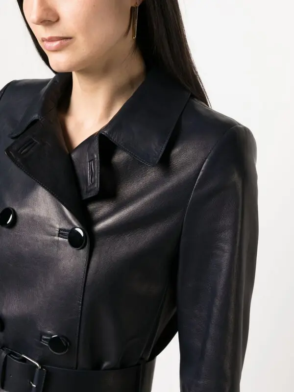 Giorgio Armani X 10 Corso Como Leather Trench Coat