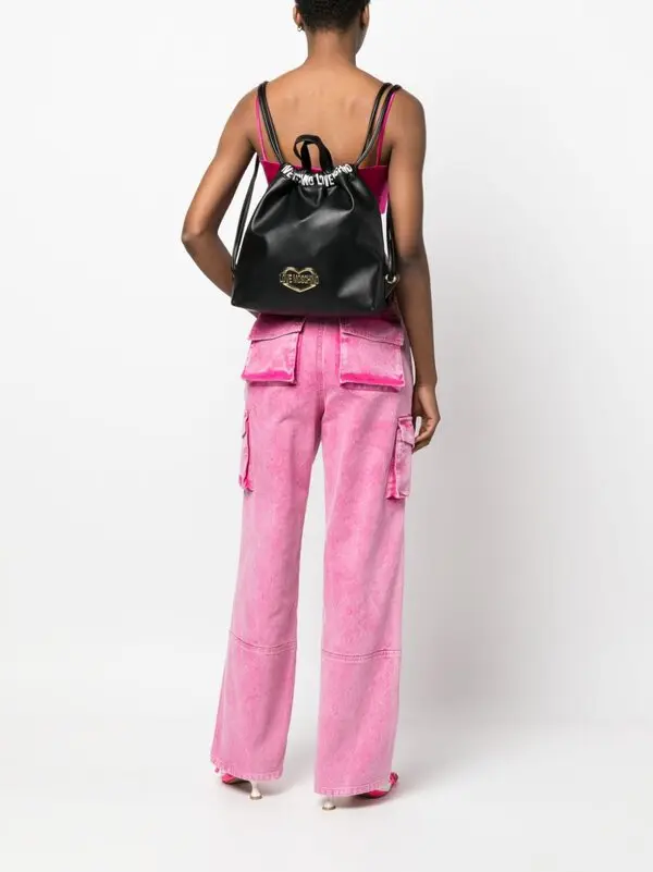 Moschino Logo-print Heart-motif Tote Bag