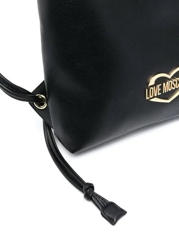 Moschino Logo-print Heart-motif Tote Bag