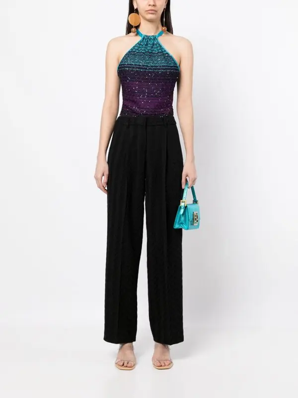 Missoni Zigzag Tailored Trousers - Black