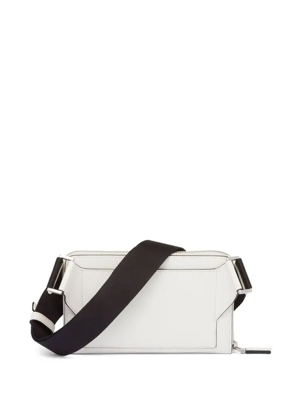 Prada Logo-plaque Leather Messenger Bag