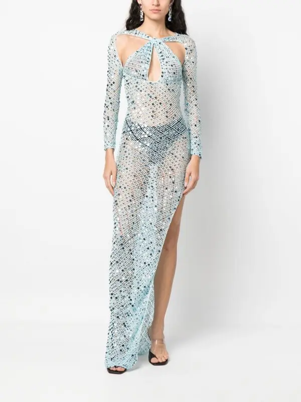 Coperni Sequin-embellished Maxi Dress