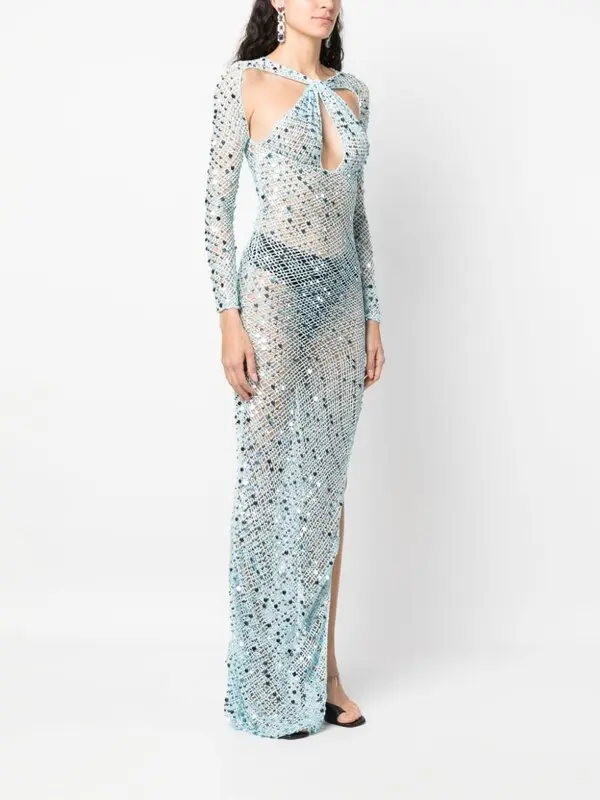 Coperni Sequin-embellished Maxi Dress