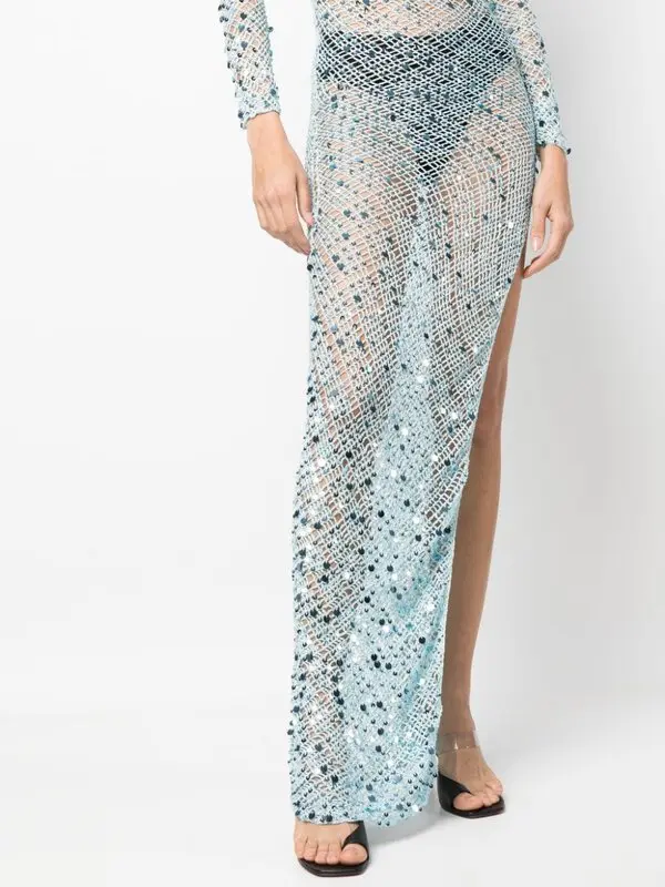 Coperni Sequin-embellished Maxi Dress
