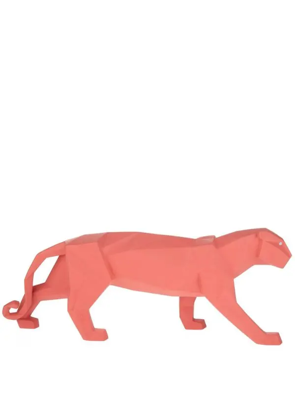 LLADRO Panther Faceted Porcelain Figurine - Pink