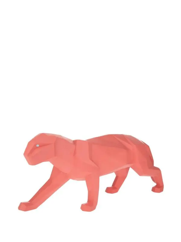 LLADRO Panther Faceted Porcelain Figurine - Pink