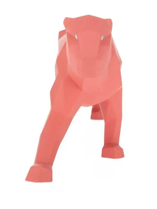 LLADRO Panther Faceted Porcelain Figurine - Pink