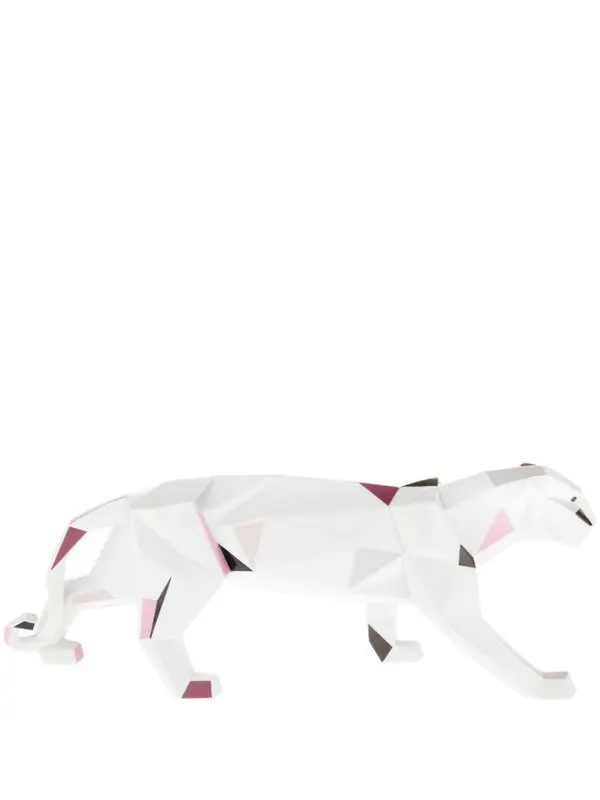 LLADRO Panther Faceted Porcelain Figurine - Grey