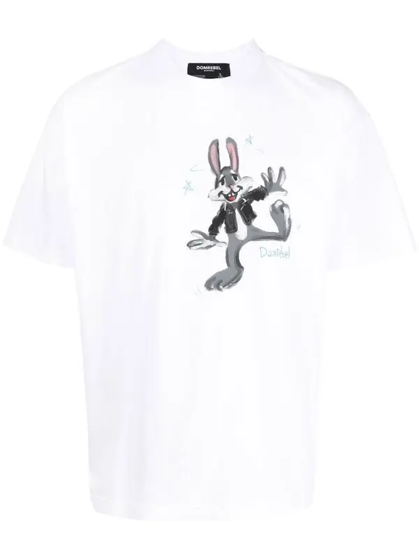 DOMREBEL Dizzy Graphic-print T-shirt - White