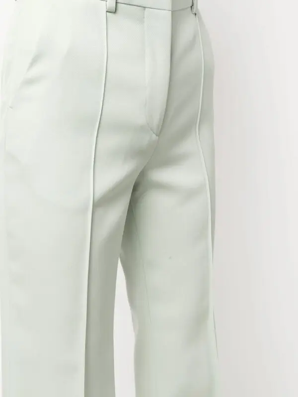 LANVIN Cropped Flared Trousers - Green