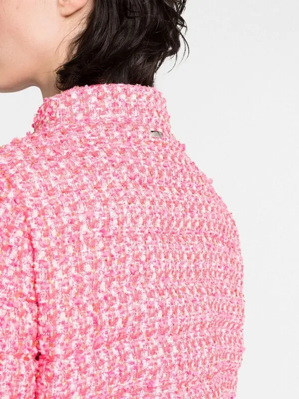 Herno Tweed Padded Jacket - Pink