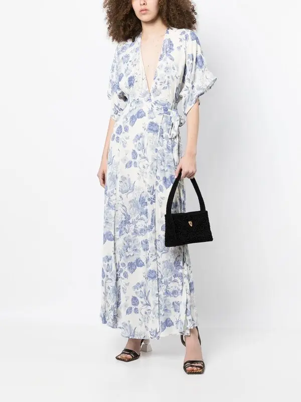 REFORMATION Winslow Draped Wrap Dress