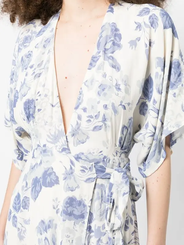 REFORMATION Winslow Draped Wrap Dress