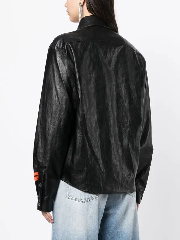 Heron Preston Shimmer Finish Long-sleeve Shirt