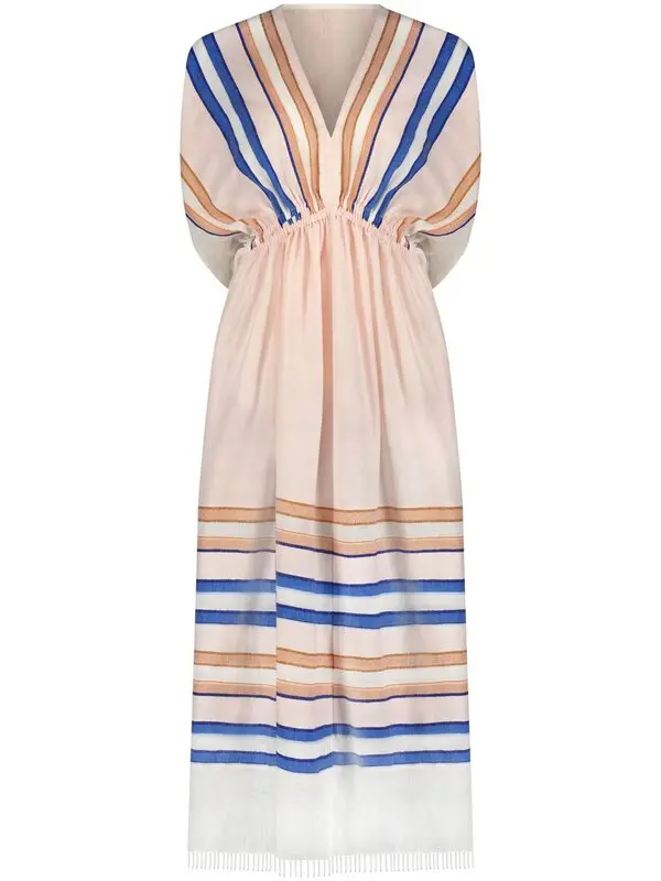 LEMLEM Eskedar Stripe-print Midi Dress