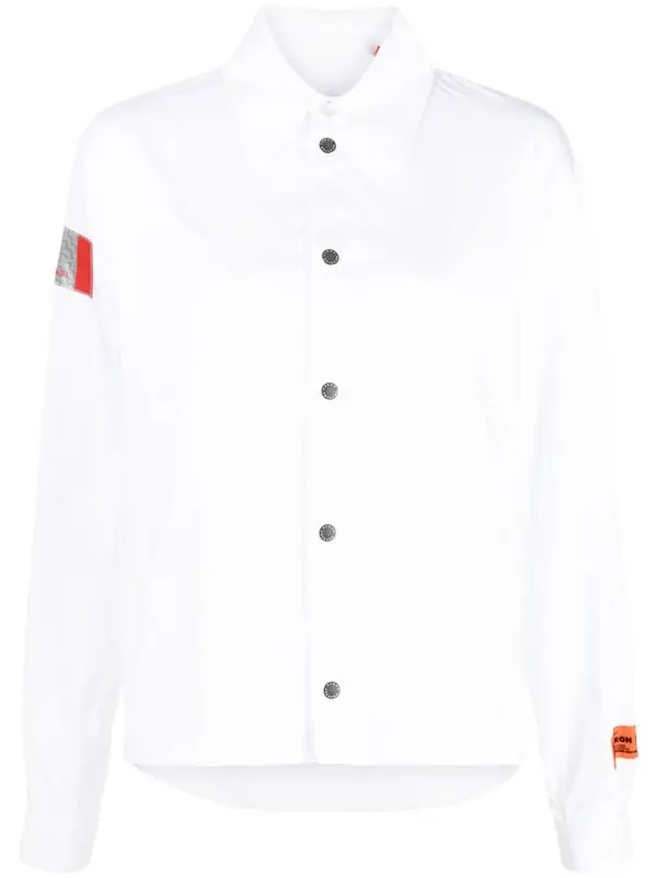 Heron Preston Logo-patch Cotton Shirt - White