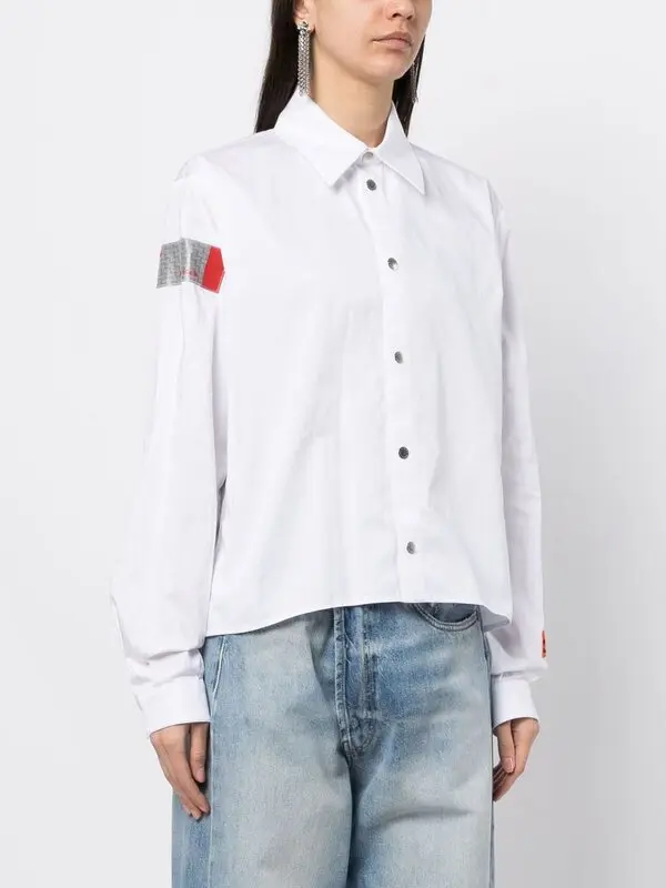 Heron Preston Logo-patch Cotton Shirt