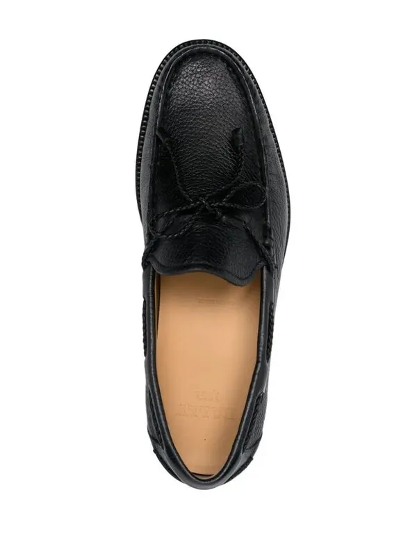 Bally Slip-On Leather Loafers In Black - 10% Off | Editorialist display picture 1