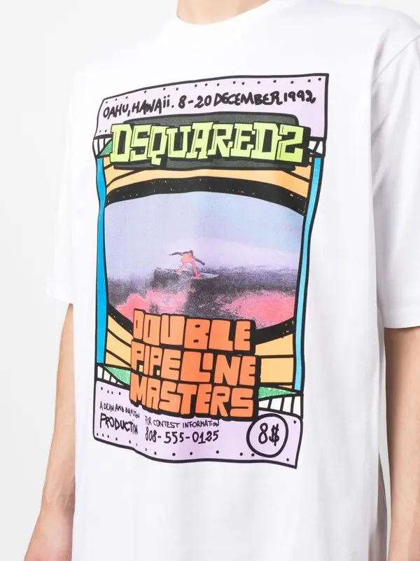 Dsquared2 Graphic-print Cotton T-shirt