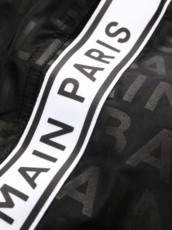 Balmain Logo-print Drawstring Swim Shorts