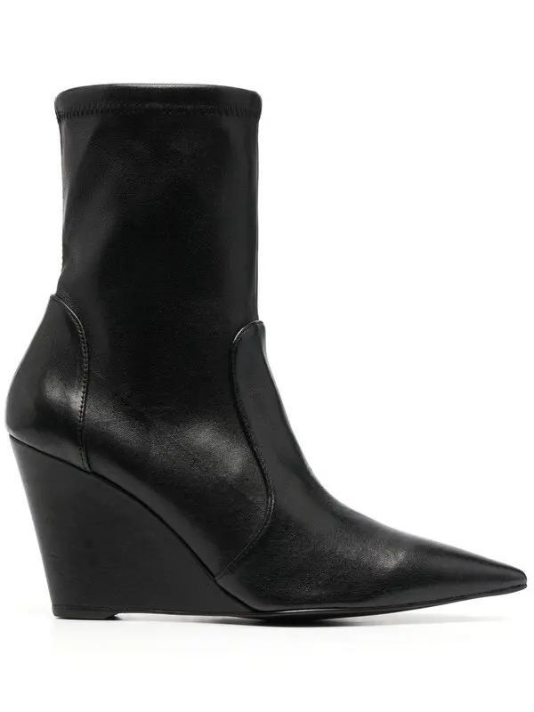 STUART WEITZMAN 90mm Pointed-toe Wedge Boots
