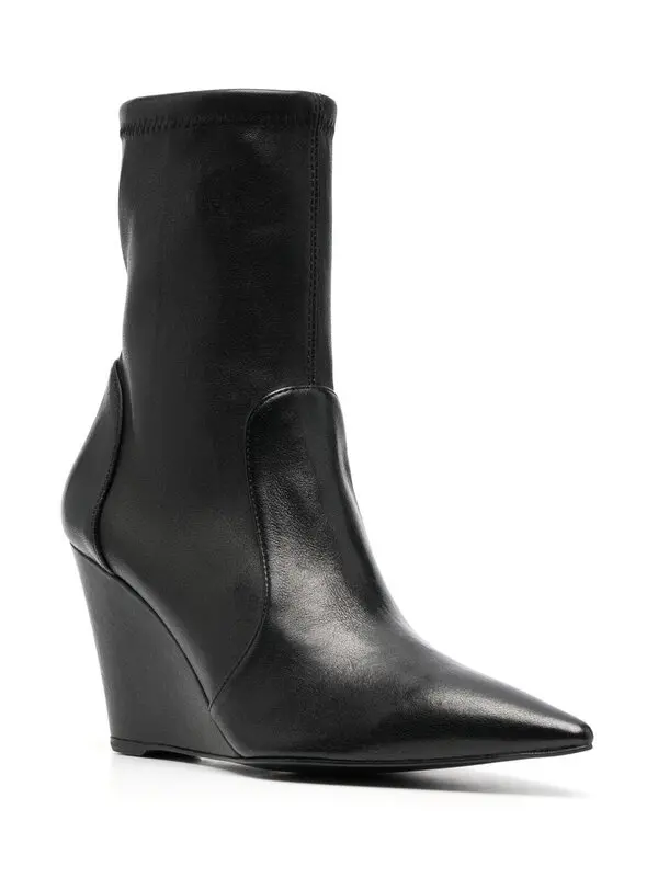 STUART WEITZMAN 90mm Pointed-toe Wedge Boots