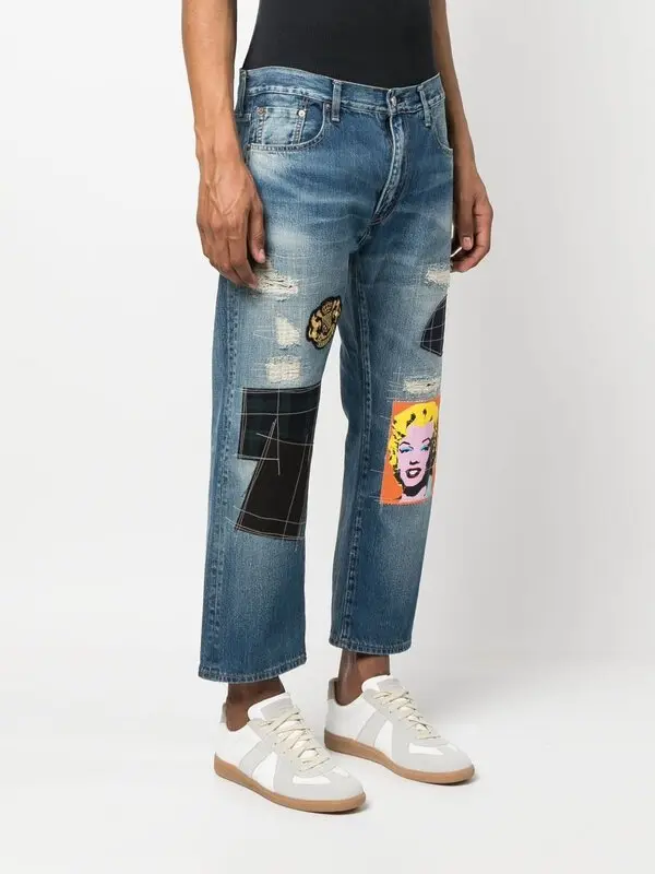 Junya Watanabe Patchwork Cropped Jeans