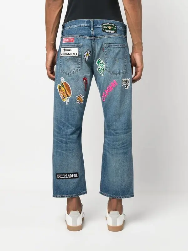 Junya Watanabe Patchwork Cropped Jeans