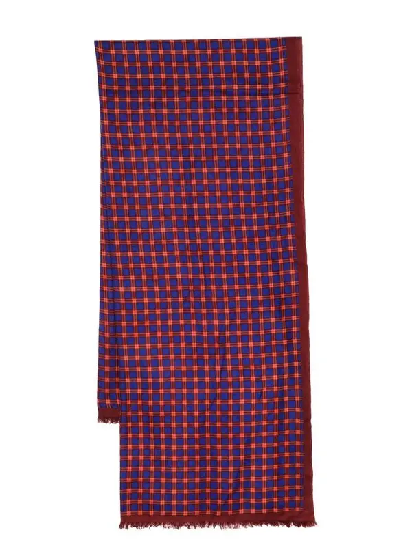N.peal Checked Cashmere Scarf