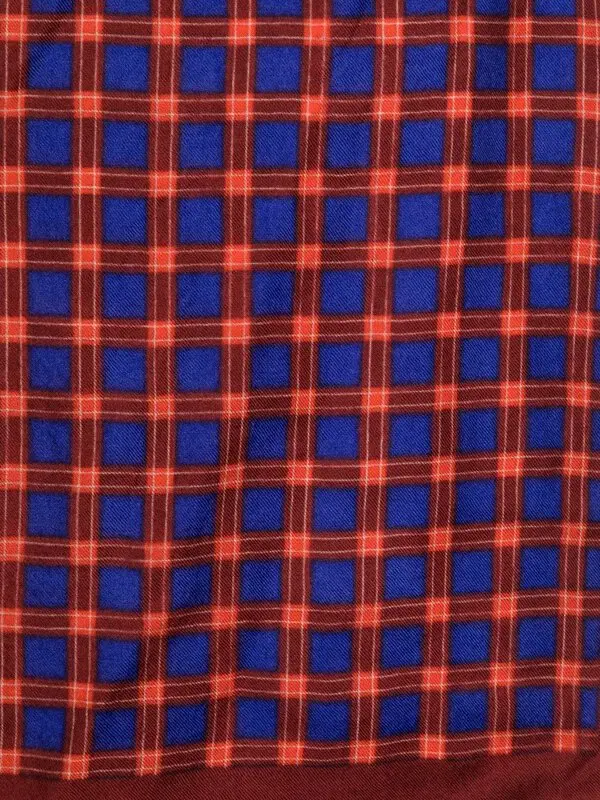 N.peal Checked Cashmere Scarf