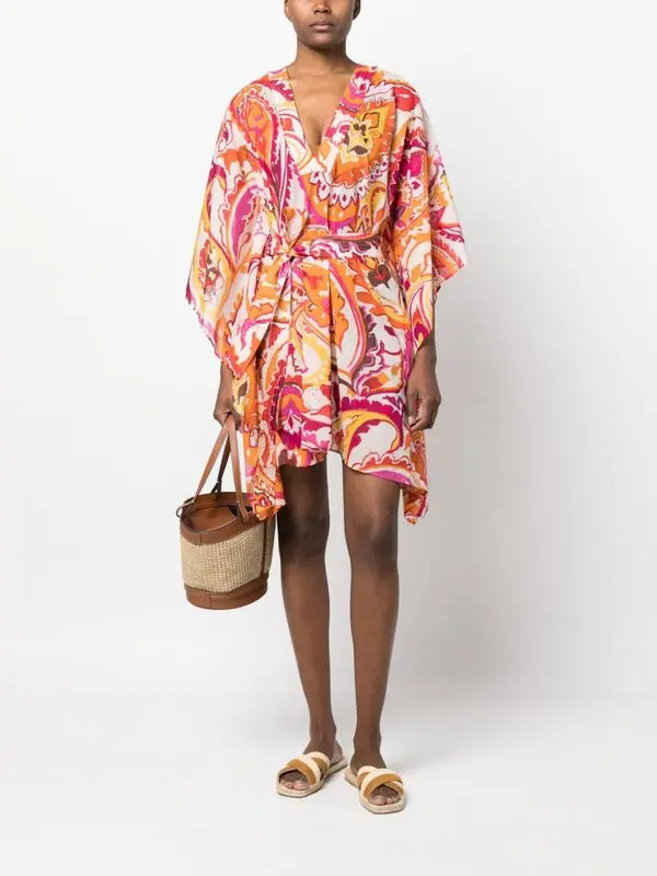 TWINSET Floral-print Belted-waist Dress