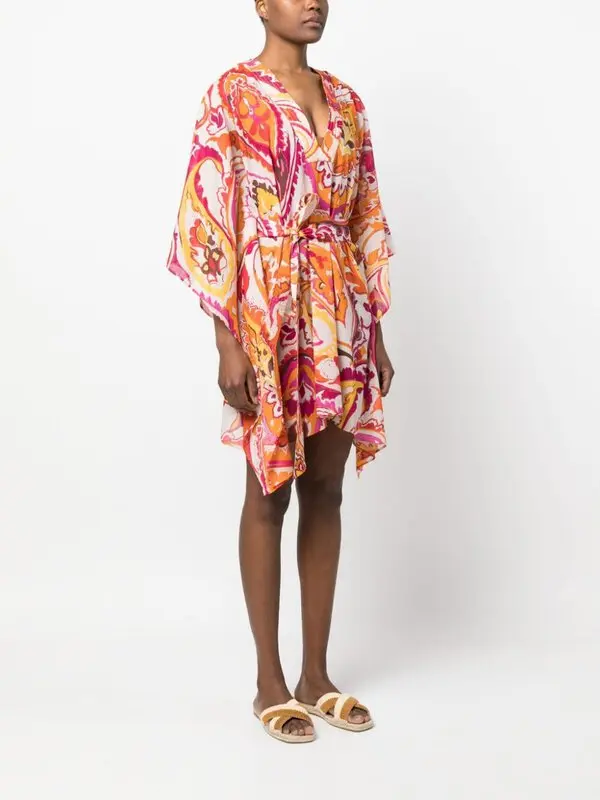 TWINSET Floral-print Belted-waist Dress