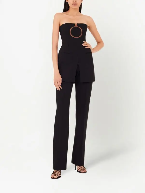 FERRAGAMO Circle-print Fitted Top