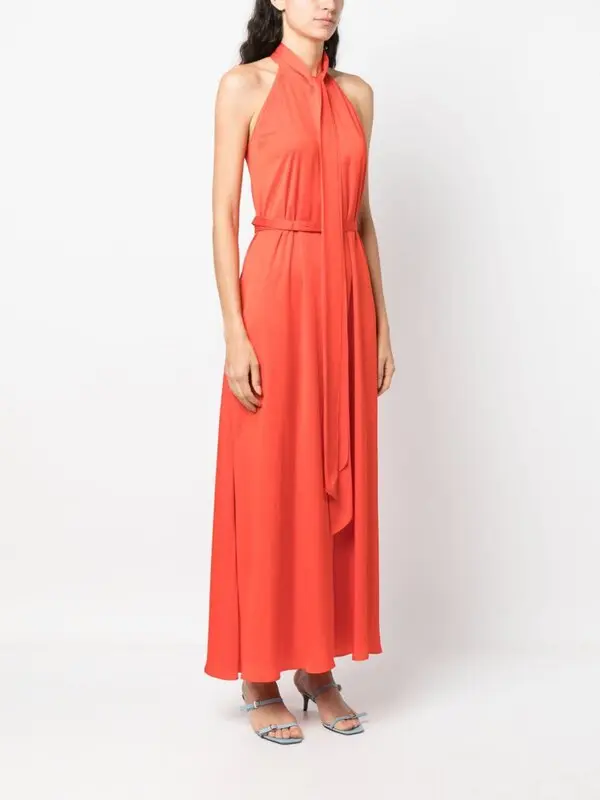 Aspesi V-neck Sleeveless Shirt Dress - Orange