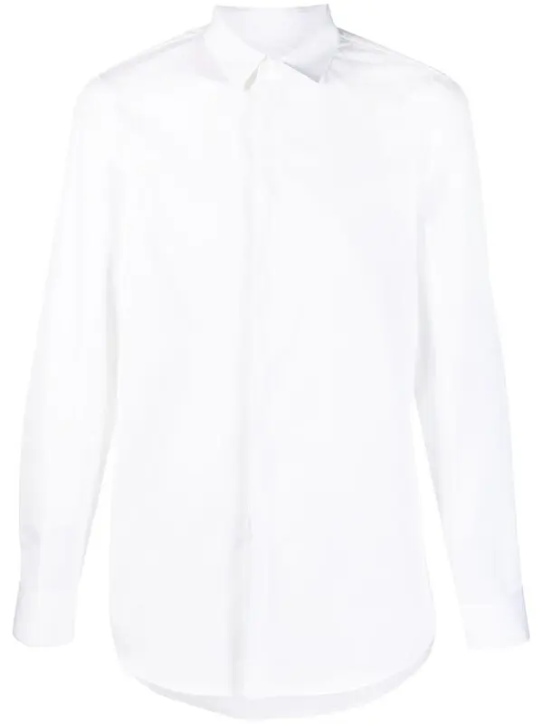 JIL SANDER Long-sleeve Cotton Shirt - White