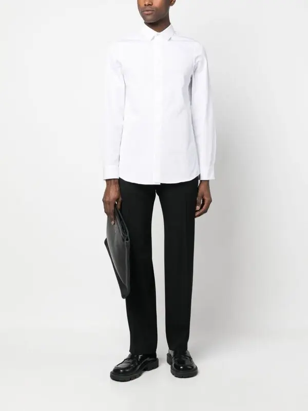 JIL SANDER Long-sleeve Cotton Shirt - White