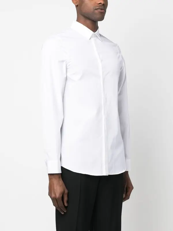 JIL SANDER Long-sleeve Cotton Shirt - White