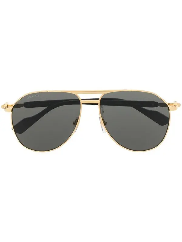 Gucci Pilot-frame Sunglasses - Gold