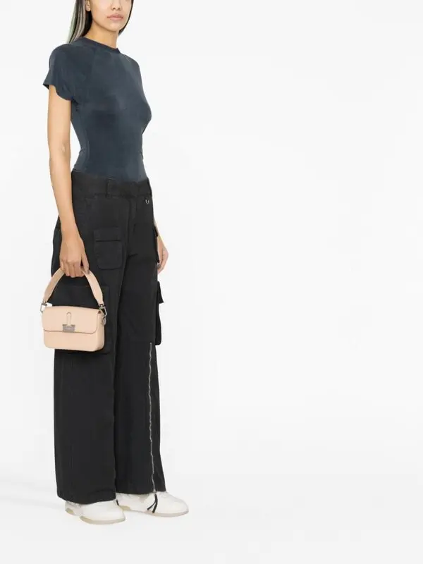 Off-White Binder Clip Leather Shoulder Bag - Neutrals