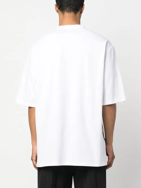 Balmain Crystal-logo Cotton T-shirt